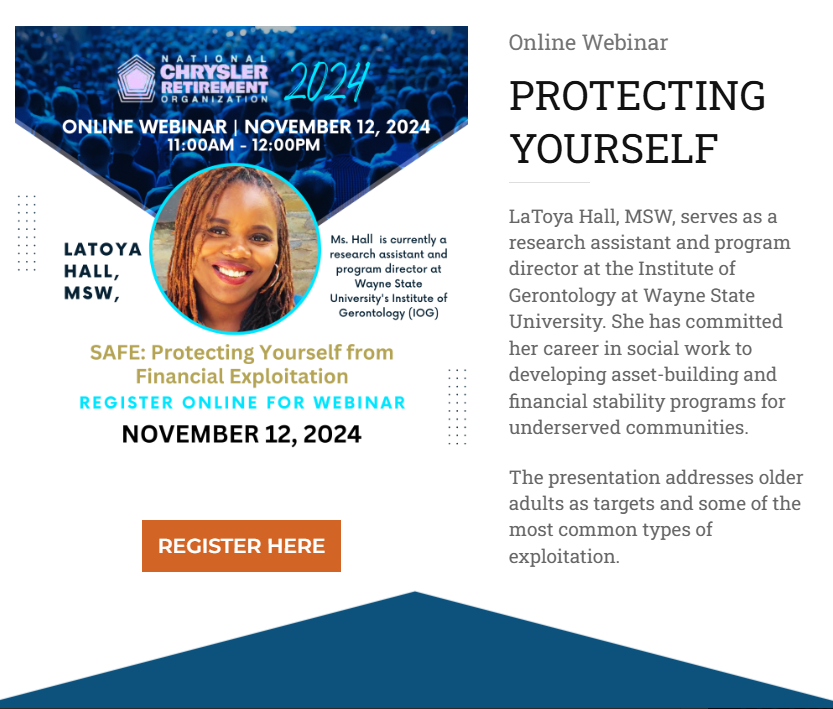 - The National Chrysler Retirement Organization (NCRO) The National ...